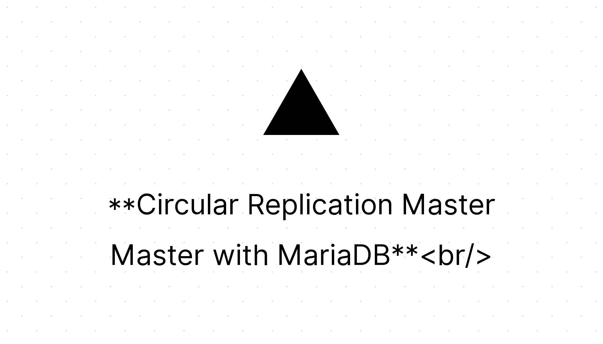 Circular Replication Master Master with MariaDB — Taufik Crisnawan S