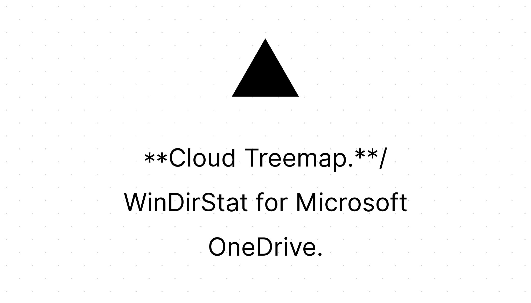 WinDirStat for Microsoft OneDrive - Cloud Treemap