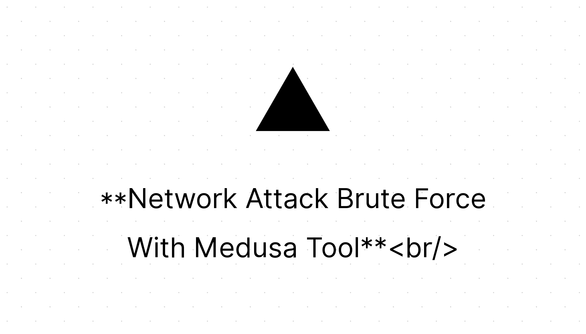 Network Attack Brute Force With Medusa Tool — Taufik Crisnawan S