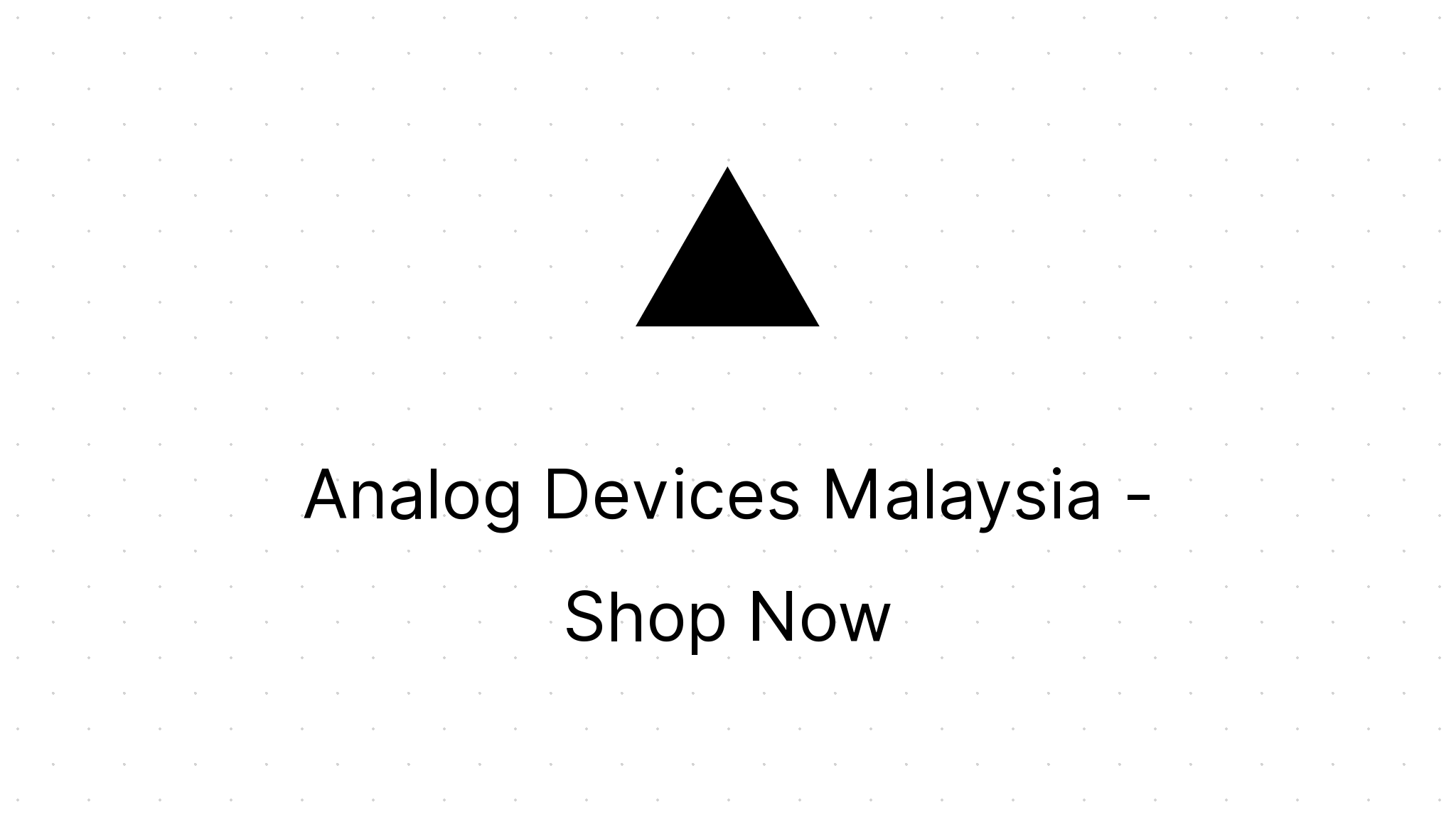 Analog Devices Malaysia - Shop Now - Eezee