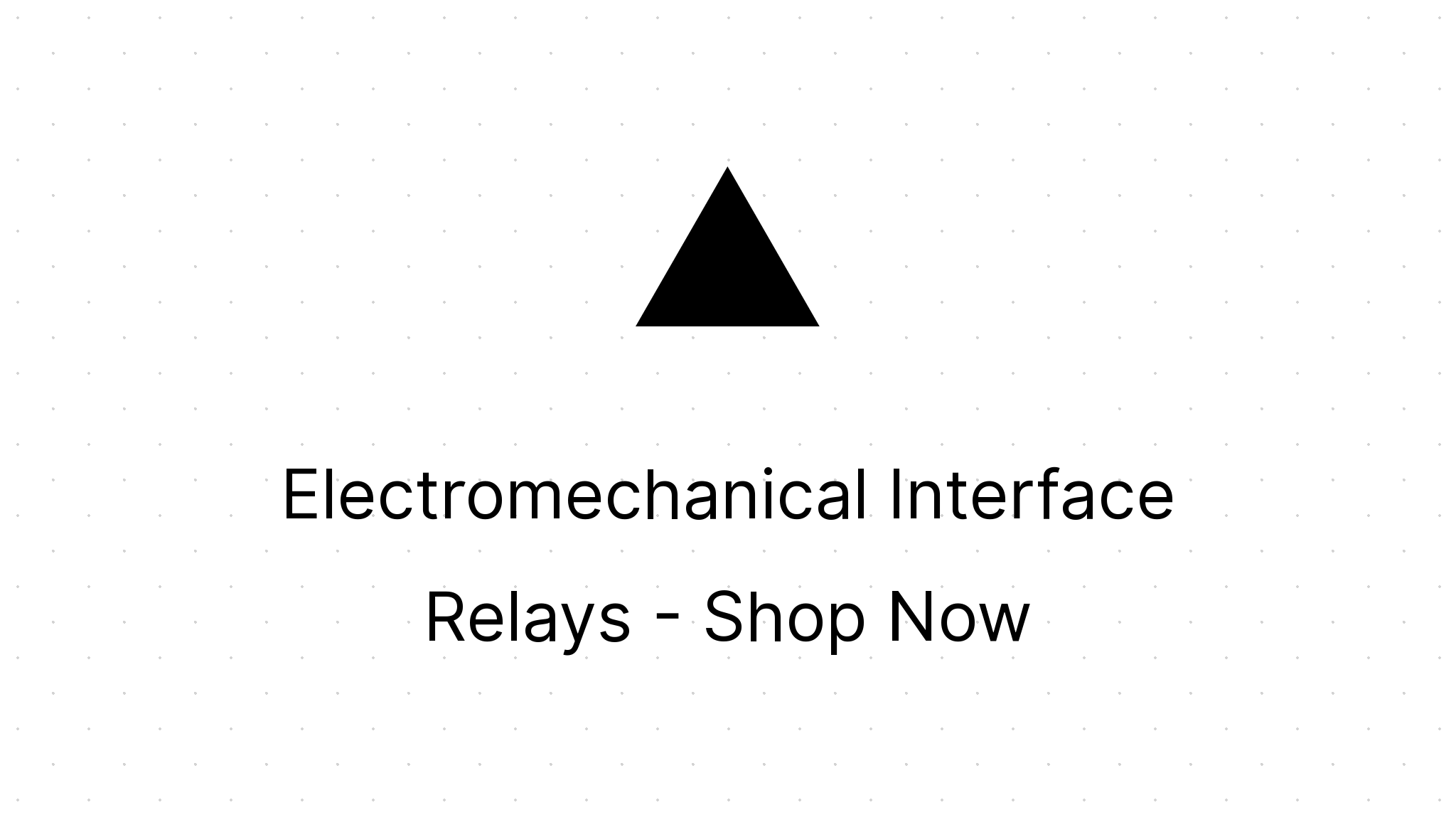 Electromechanical Interface Relays - Shop Now - Eezee