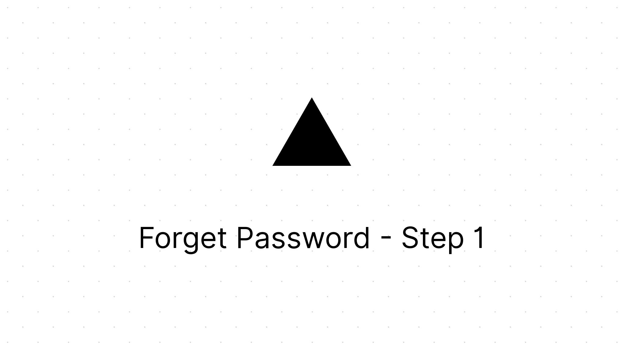 Forget Password - Step 1 - Eezee