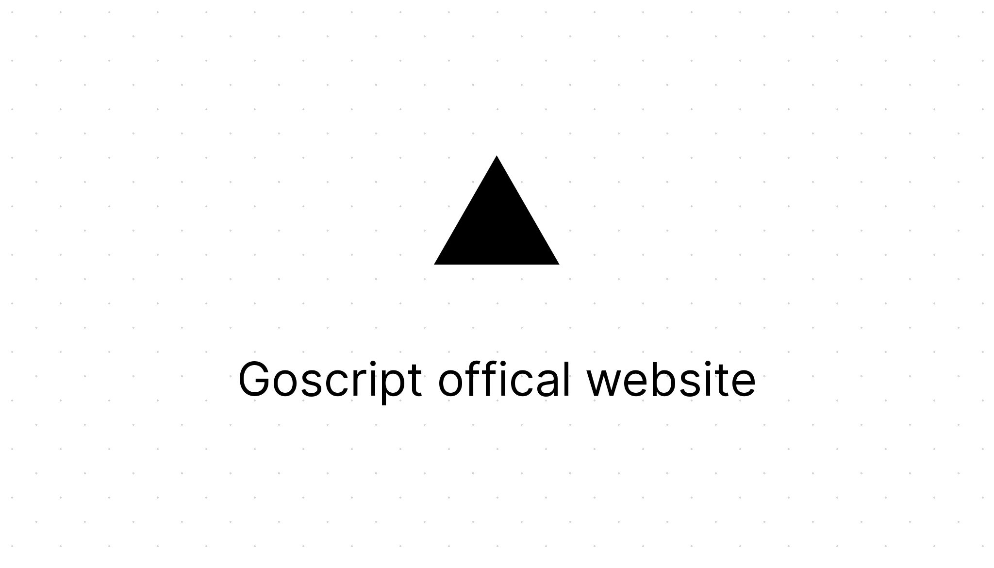 Goscript offical website