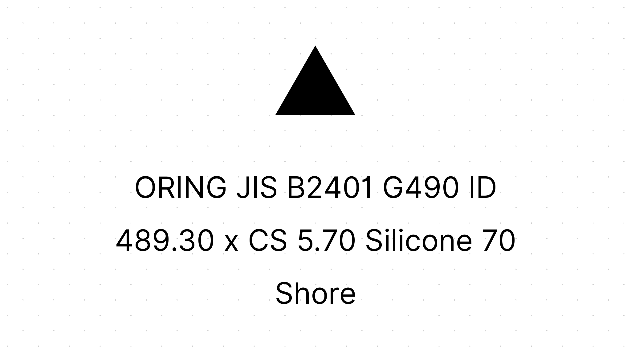 ORING JIS B2401 G490 ID 489.30 x CS 5.70 Silicone 70 Shore - Eezee