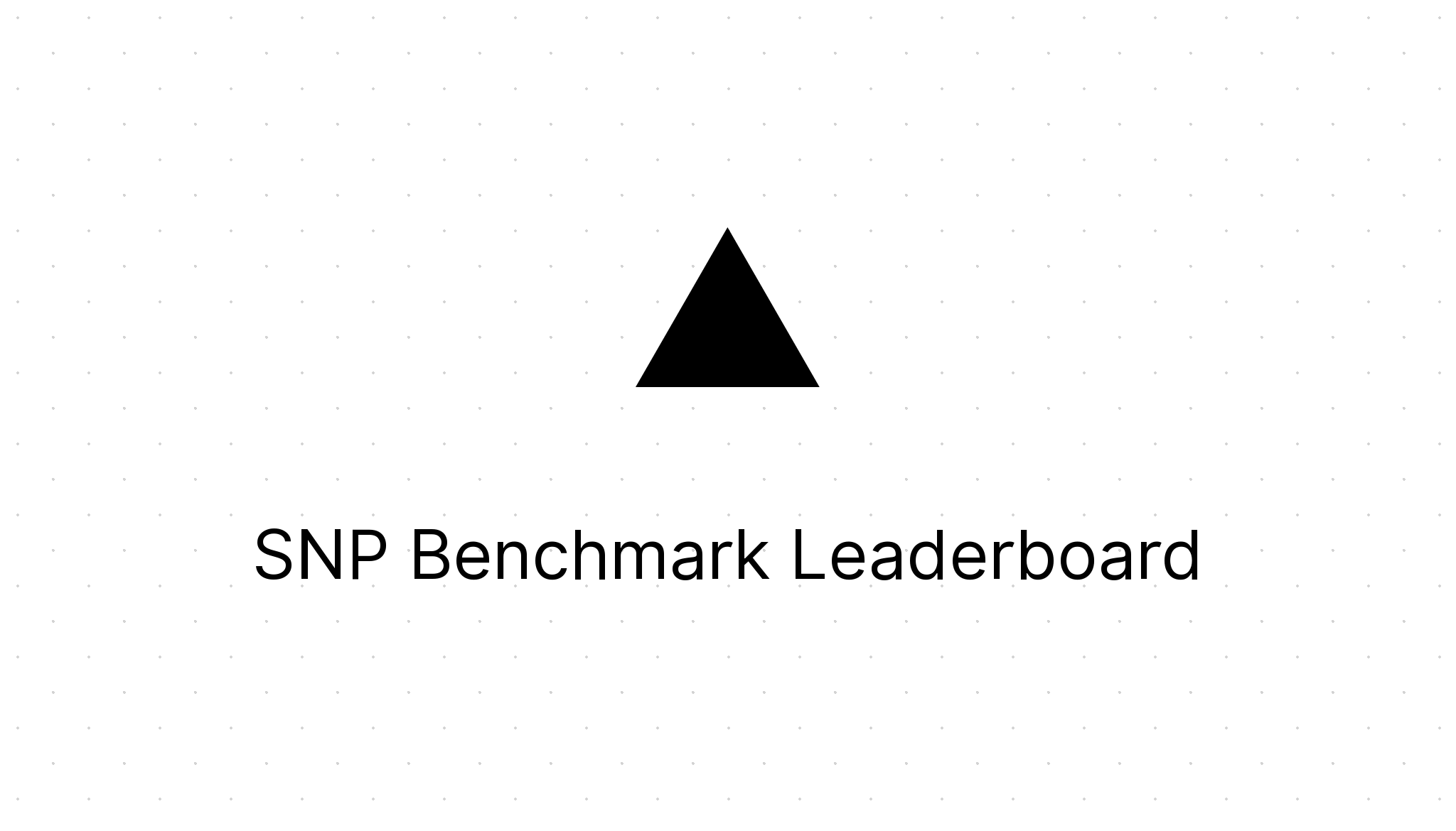 SNP Benchmark Leaderboard