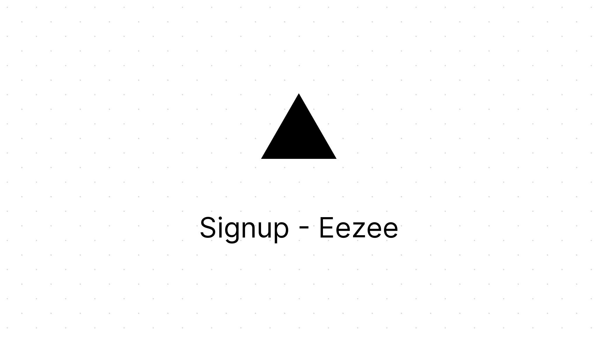 Signup - Eezee - Eezee