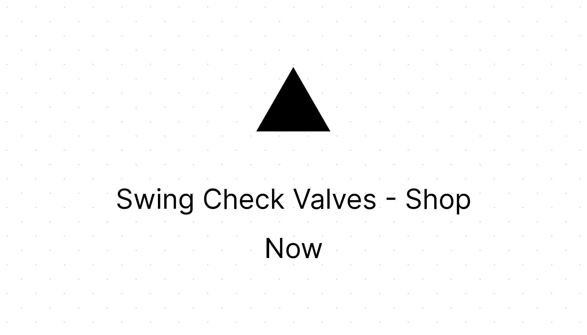 Swing Check Valves - Shop Now - Eezee