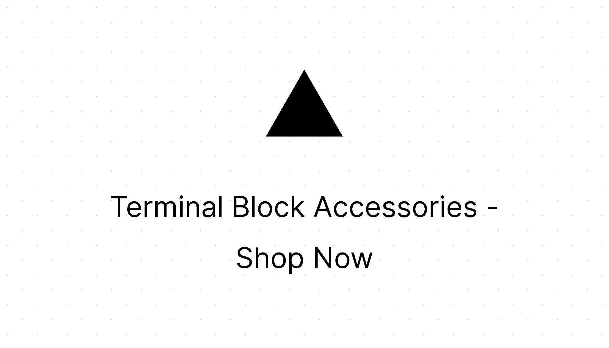 Terminal Block Accessories - Shop Now - Eezee