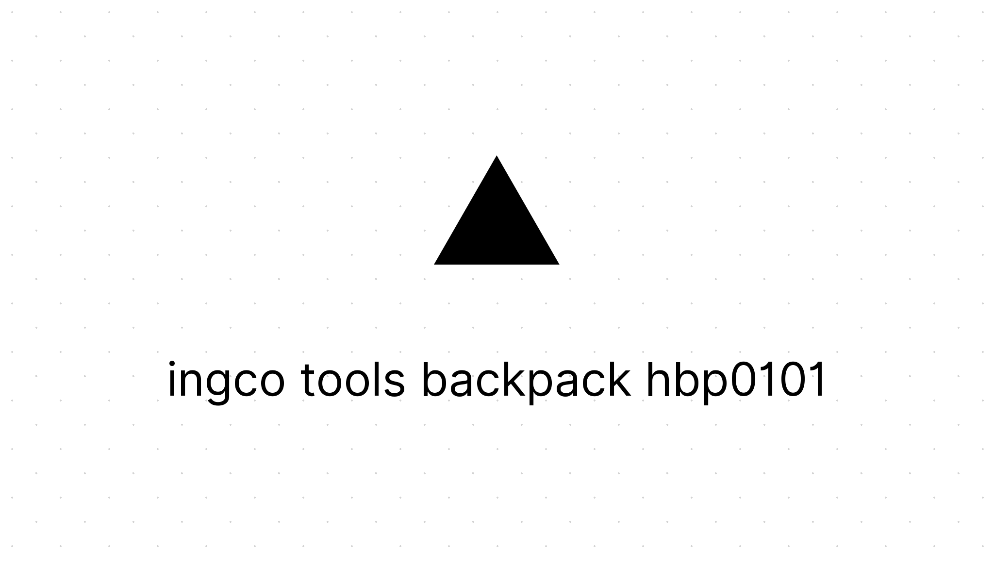 ingco tools backpack hbp0101 - Eezee