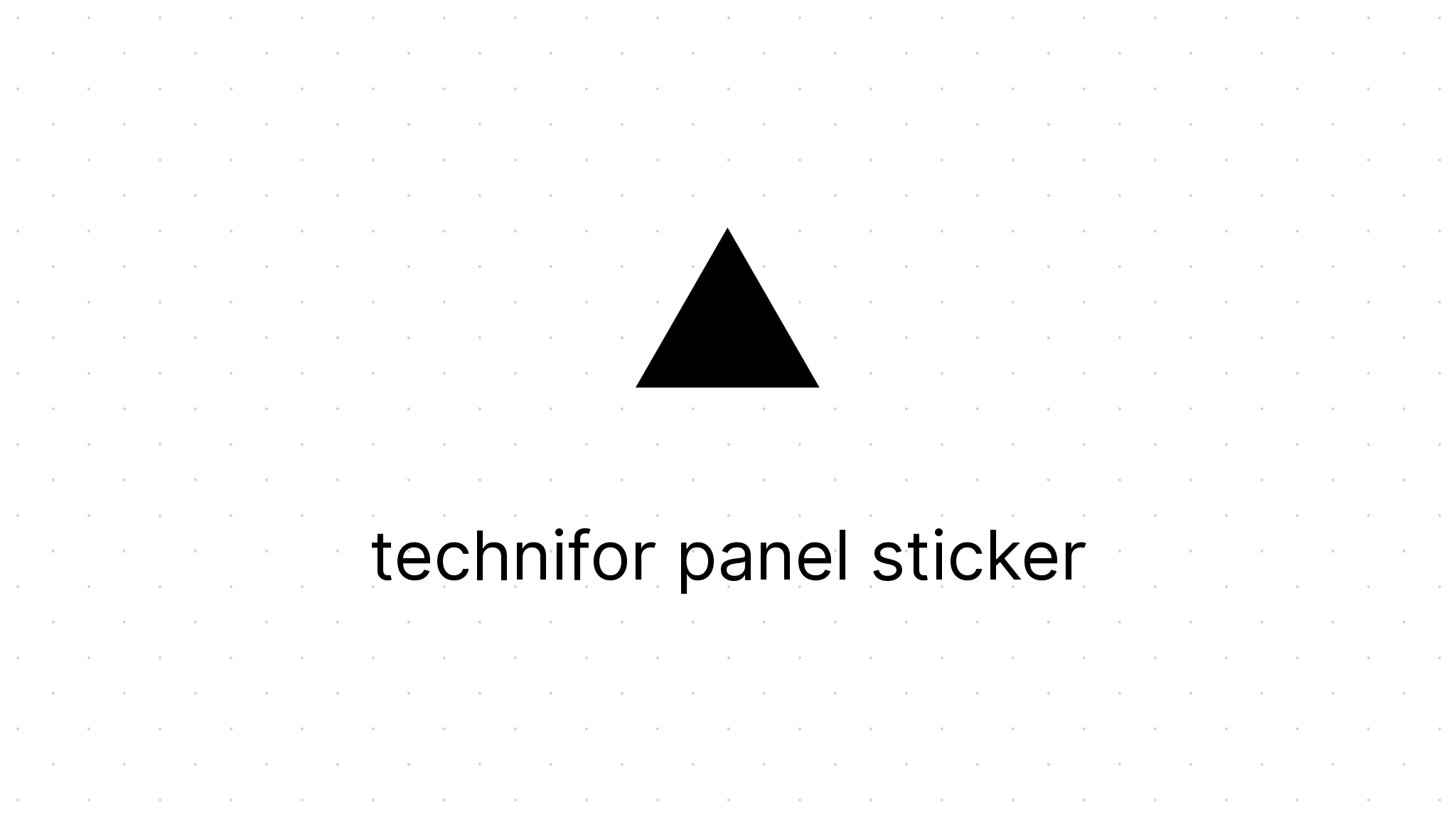technifor panel sticker - Eezee